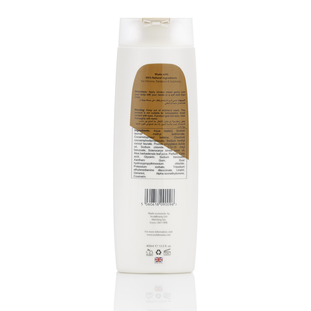 Natural Shower Cream - Arulabeauty